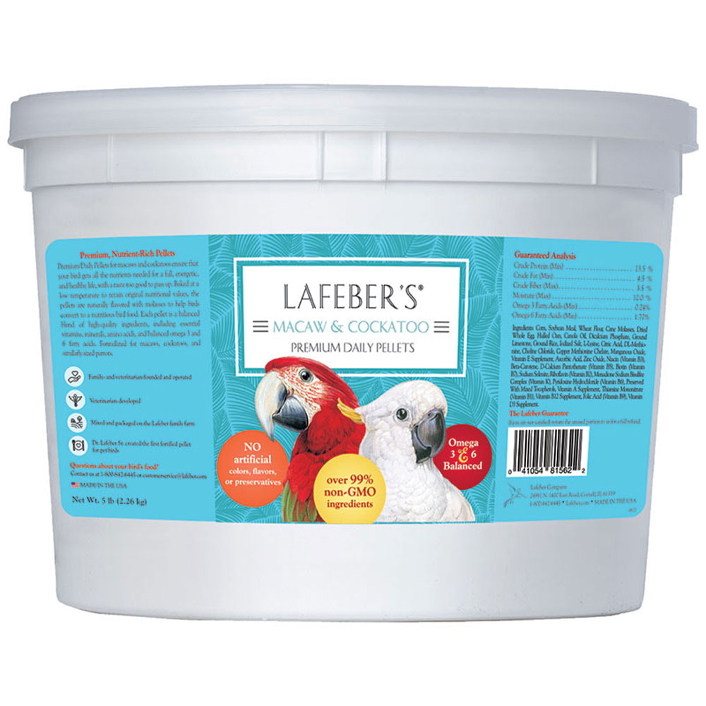 Premium Daily Diet for Macaws & Cockatoos - Pellet - 5 lb.