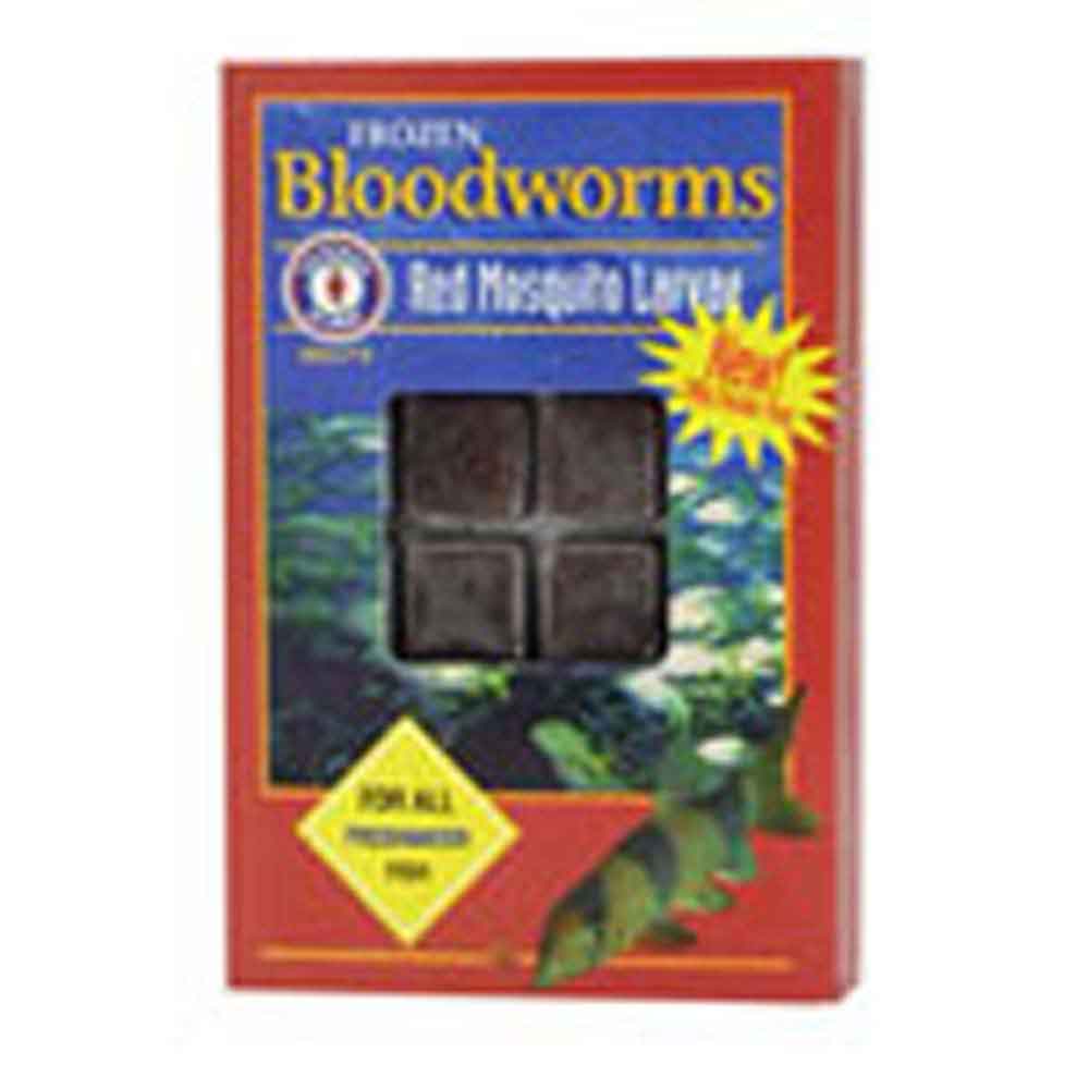 Bloodworms - Cubes - 7 oz. - Frozen | thatpetplace.com