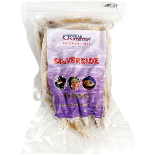 Ocean Nutrition - Frozen IQF Silversides Flat Pack 8oz | thatpetplace.com