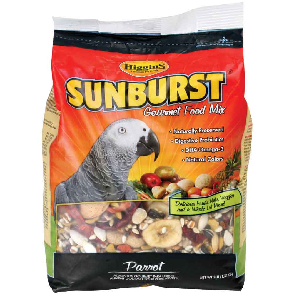 Higgins Sunburst Gourmet Bird Food - Parrot - 3 lb | That Pet Place
