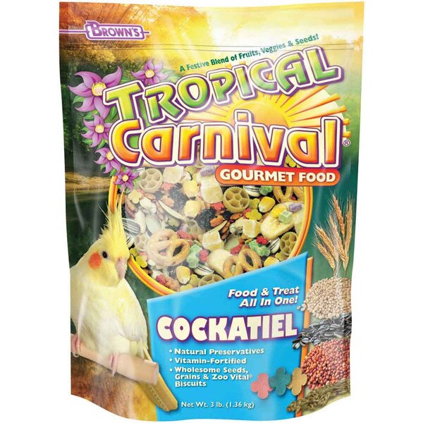Tropical Carnival - Gourmet Cockatiel Food 3lb