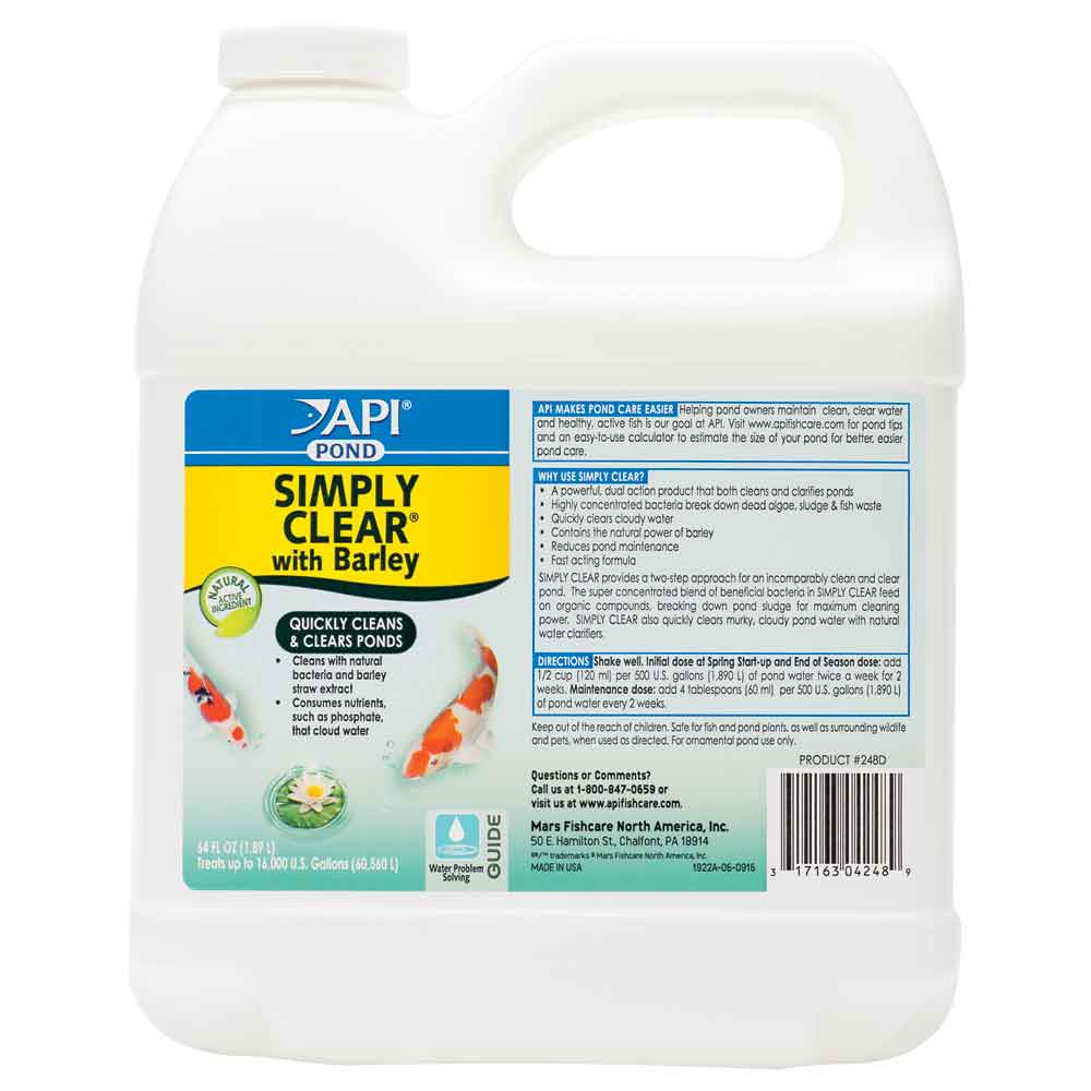 Pond Care Simply Clear Pond Clarifier - Liquid - 64 oz
