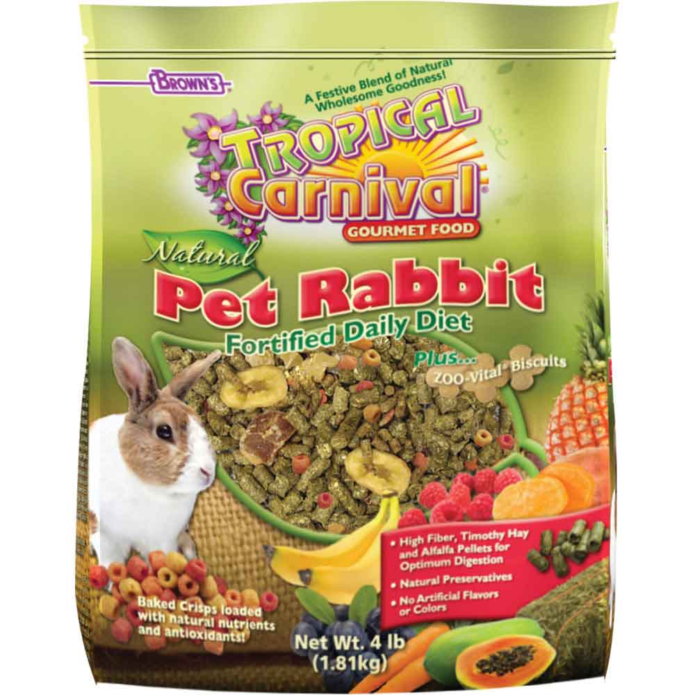 Tropical Carnival Natural Rabbit Food - 4 lb.