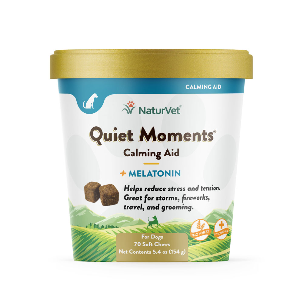 NaturVet Quiet Moments+ Melatonin Soft Chew 70 ct.