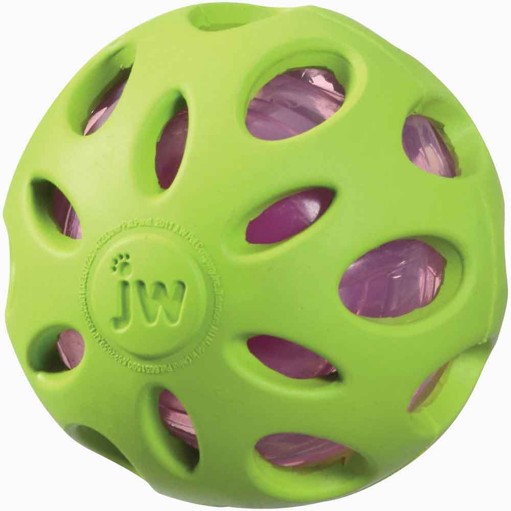 Crackle Heads Crackle Ball Dog Toy - M