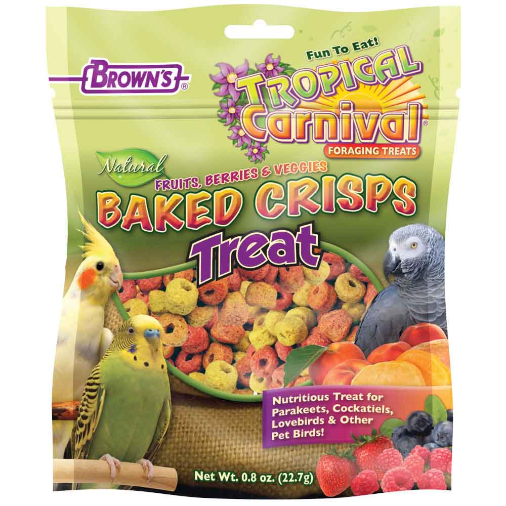 Tropical Carnival Natural Baked Crisps - Pet Birds - .8 oz