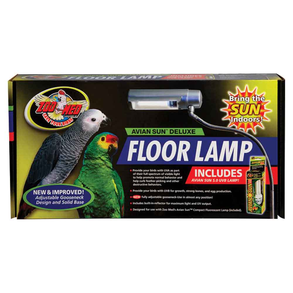 Zoo Med - Avian Sun Deluxe Floor Lamp w Bulb 73in | thatpetplace.com