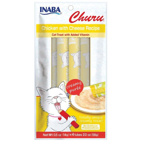 Ciao Churu - Chicken and Cheese - Cat - 2 oz | thatpetplace.com