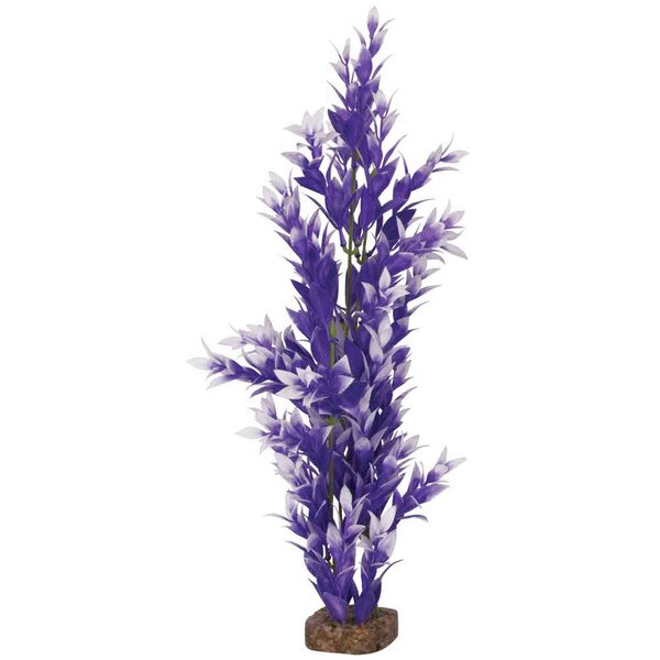 GloFish - Purple & White Plant LG | thatpetplace.com