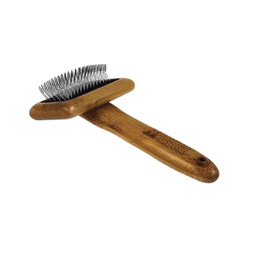 Bamboo Slicker Brush - Small | thatpetplace.com