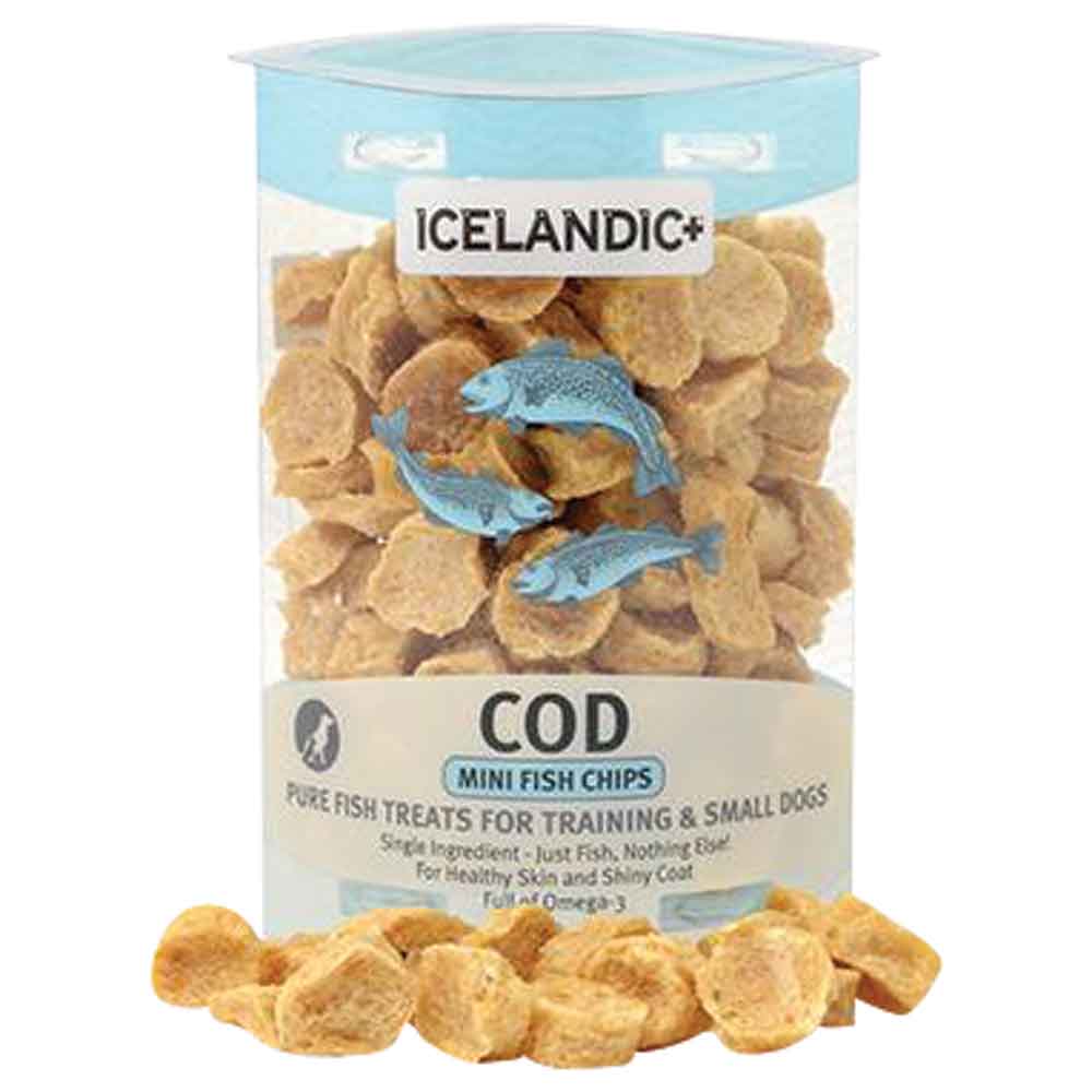 Icelandic Mini Cod Fish Chips - 3 oz | thatpetplace.com