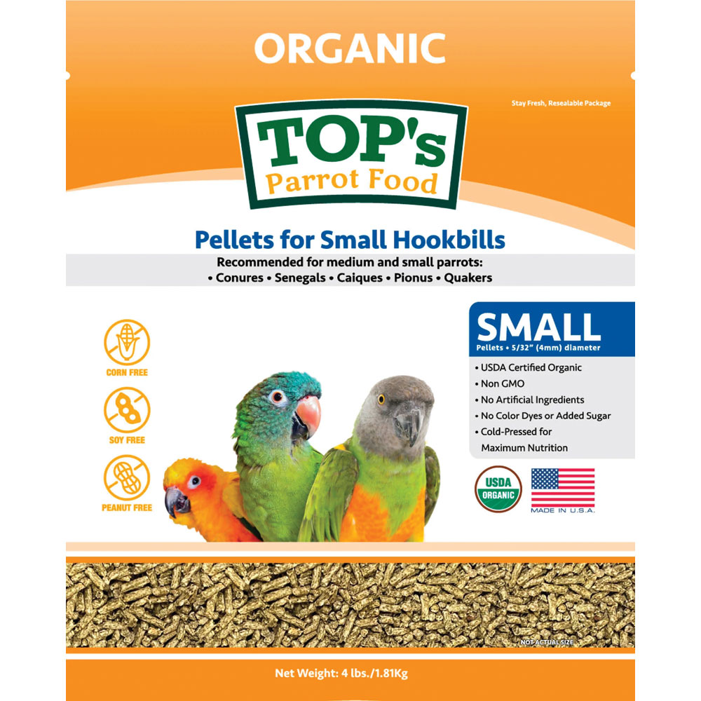 TOPs Parrot Food - Small Pellets - 3 lb | thatpetplace.com