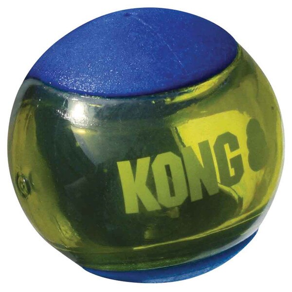 Kong - Squeezz Action Ball Blue Dog Toy MD | thatpetplace.com