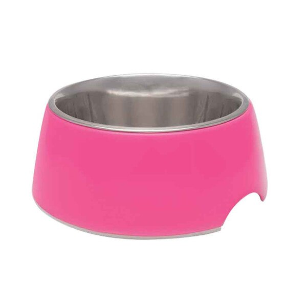 Retro Bowls - Hot Pink - Small | thatpetplace.com
