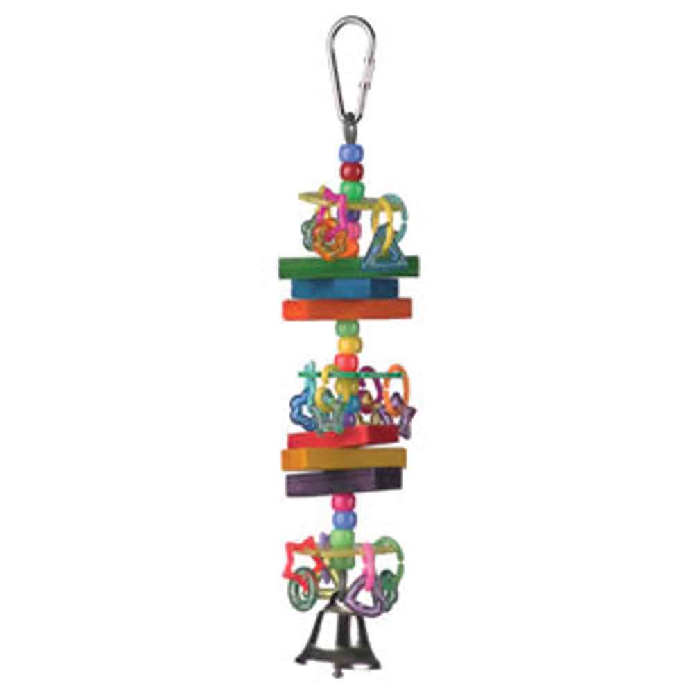 Happy Beak Bird Toy - Beads & Blocks | thatpetplace.com