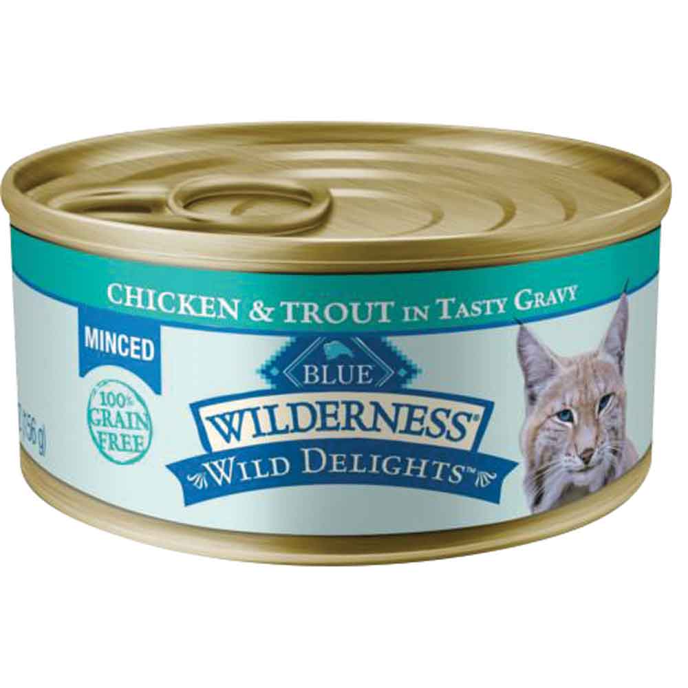 Blue Buffalo Wild Delights Minced Cat Food - Chicken/Trout - 5.5 oz ...