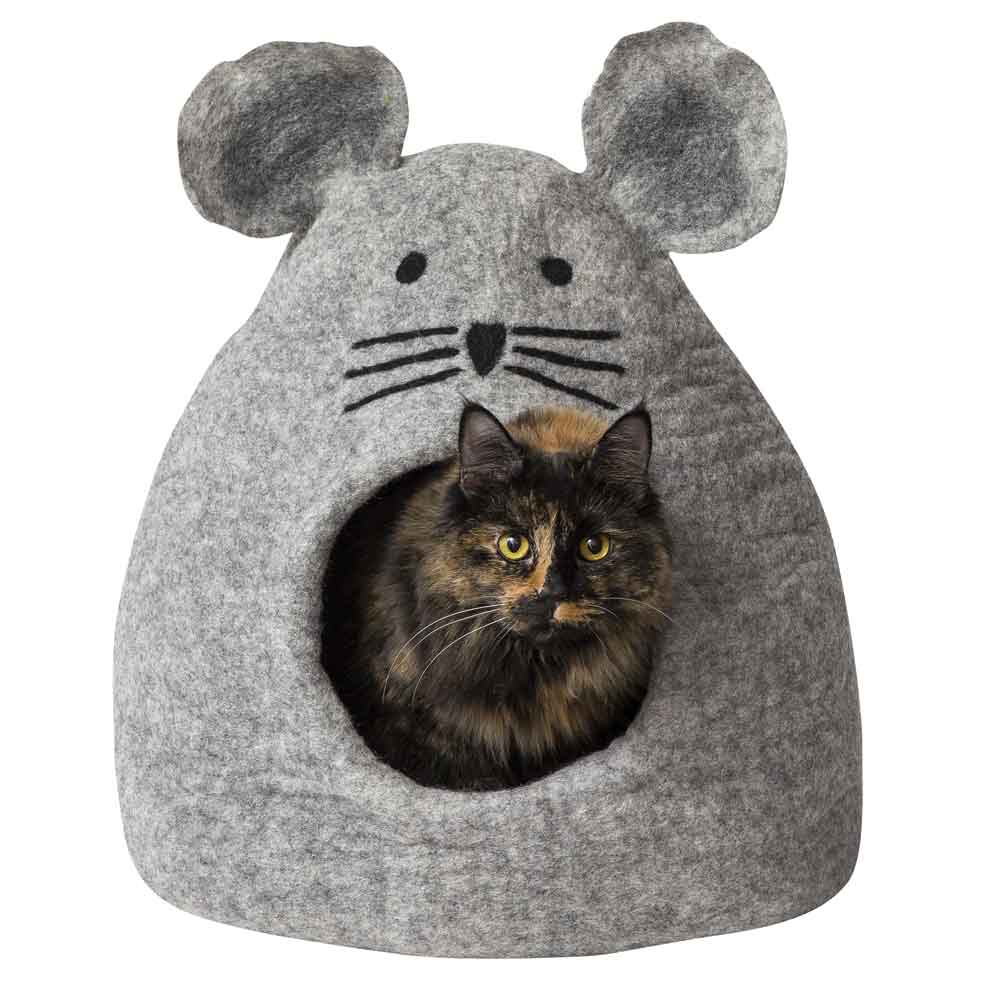 Distinctly Himalayan Mouse Cave - Grey | thatpetplace.com
