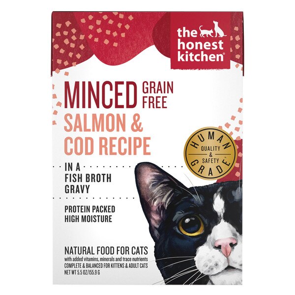Honest Kitchen Minced Salmon & Cod in Fish Broth - 5.5oz | thatpetplace.com