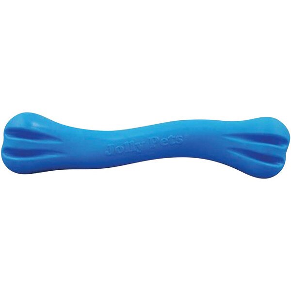 Jolly Pets Dog Toy - Flex-N-Chew Bone - Blue - Lg | thatpetplace.com