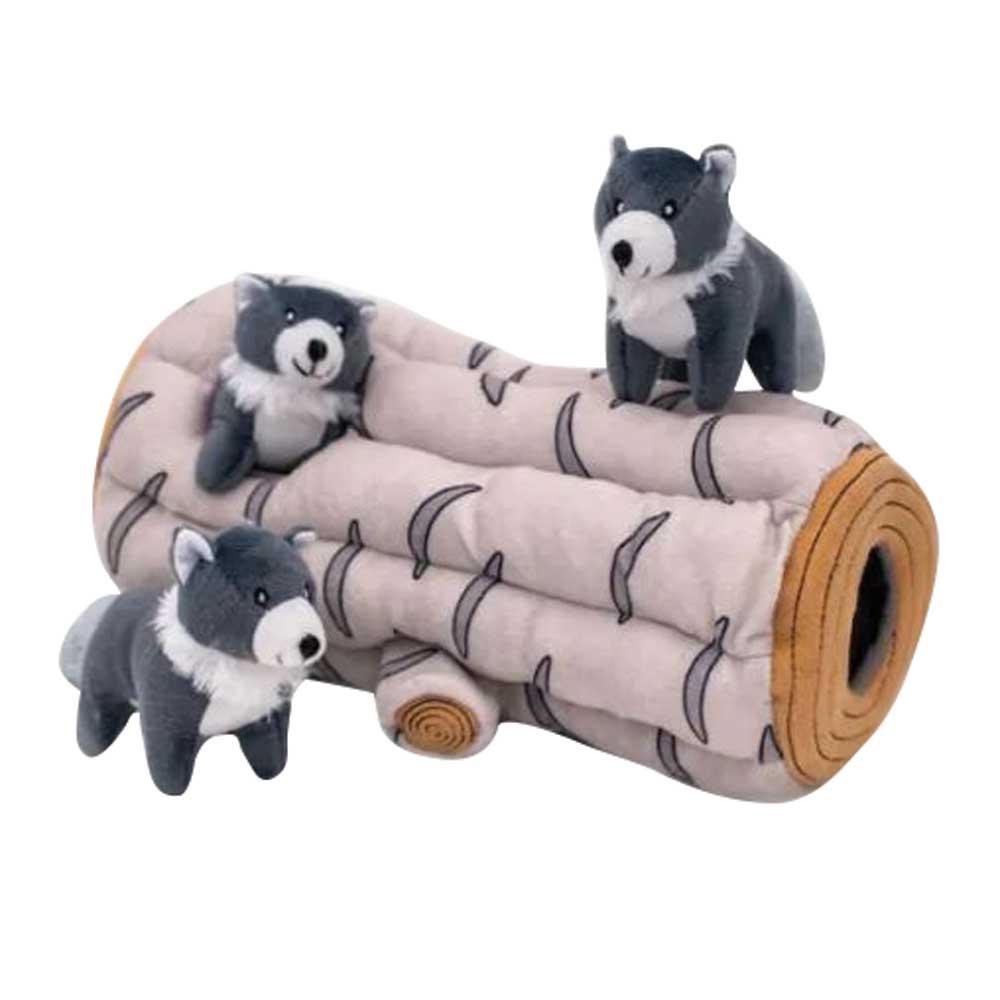 Zippy Paws Dog Toy - Zippy Burrow - Arctic Wolf | thatpetplace.com
