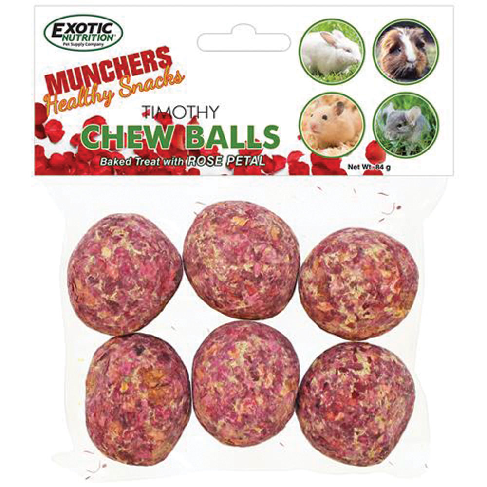 Exotic Nutrition - Munchers Rose Petal & Timothy Chew Balls ...