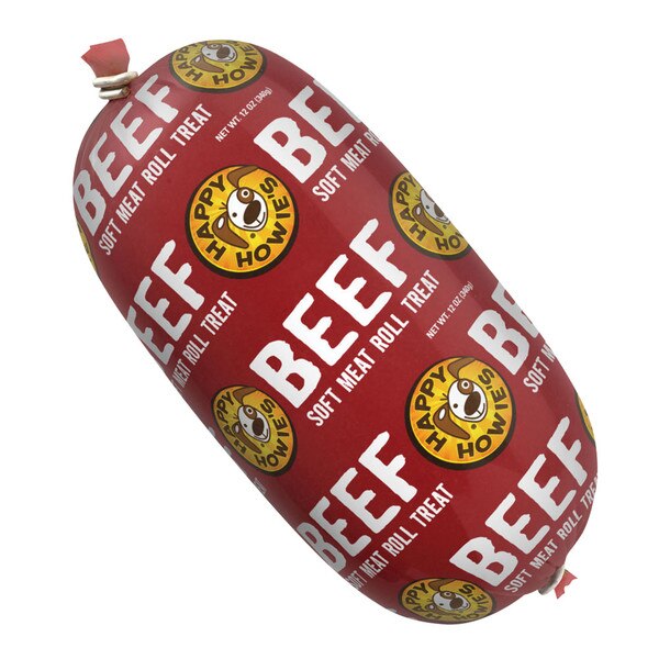 Happy Howies - Soft Meat Roll Treat Beef 12oz. | thatpetplace.com