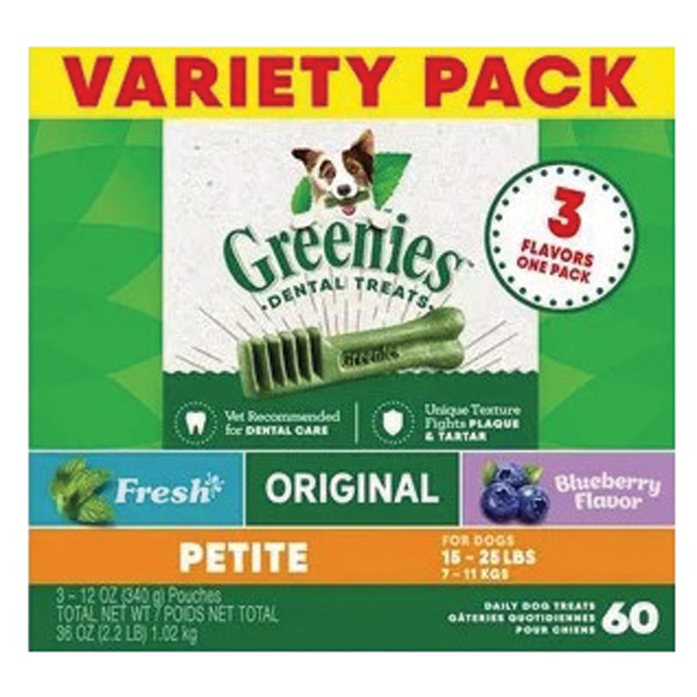 Greenies - Petite 3 Flavor Variety Pack 36oz. | thatpetplace.com