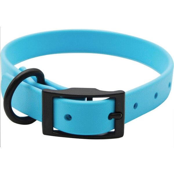 Leather Bros - Zeta Biothane Light Blue Collar 1x20in | thatpetplace.com