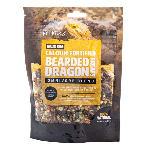Flukers Grub Bag Treat w Calcium - Bearded Dragon - 4oz | thatpetplace.com