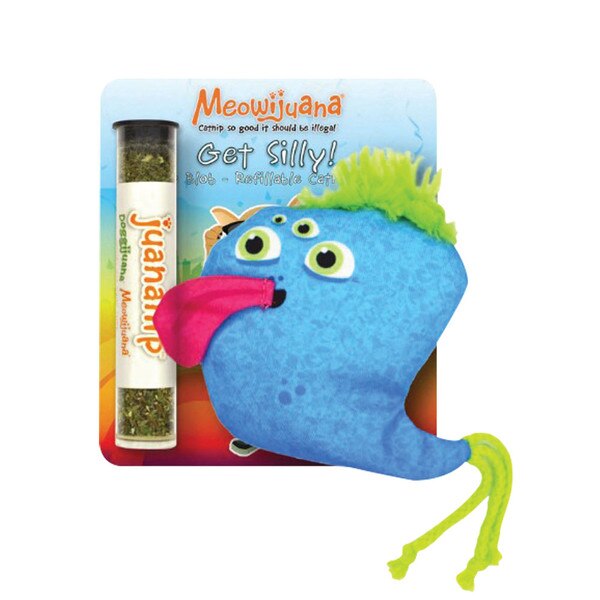 Meowijuana - Get Silly Blue Blob Cat Toy | thatpetplace.com