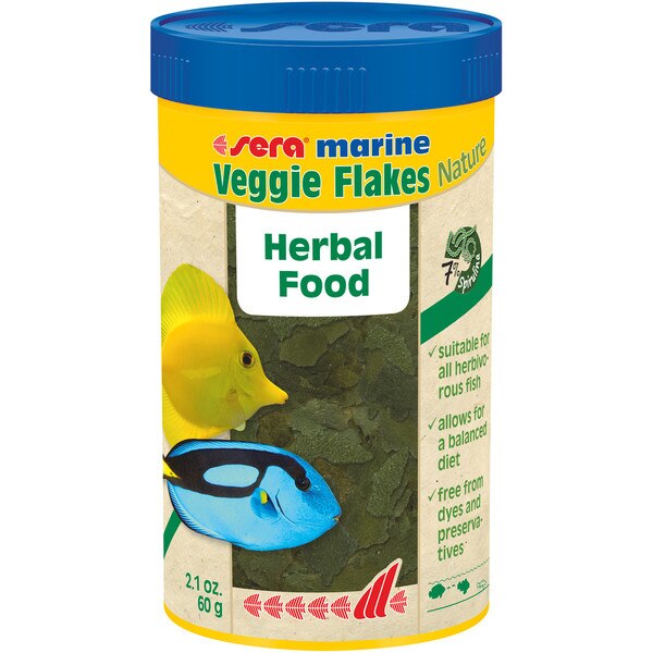 Sera - Marine Veggie Flakes 2.1oz | thatpetplace.com