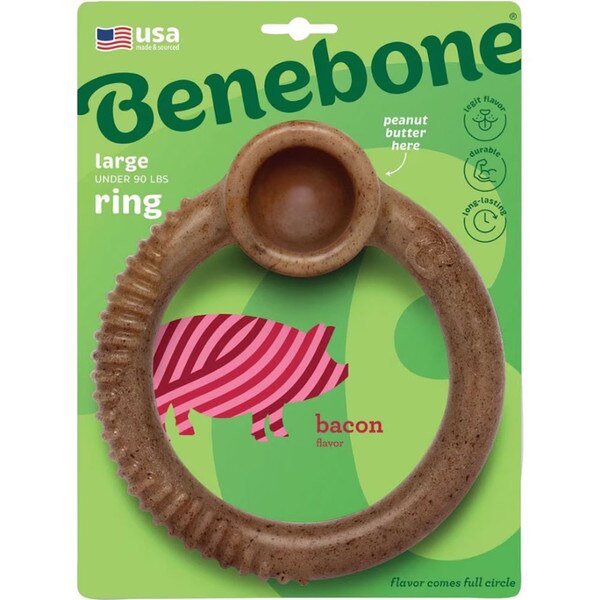 Benebone - Bacon Ring Lg | thatpetplace.com