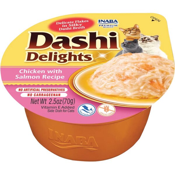 Inaba Dashi Delights - Chicken/Salmon - 2.5oz | thatpetplace.com