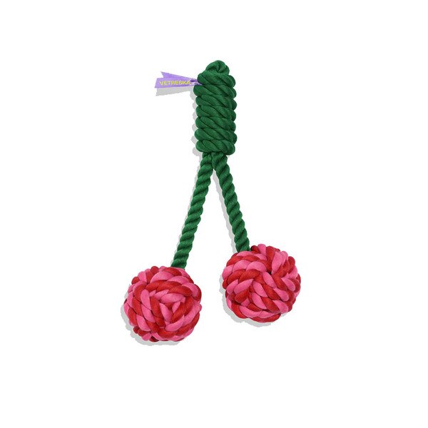Vetreska - Cherry Knot Rope Toy | thatpetplace.com