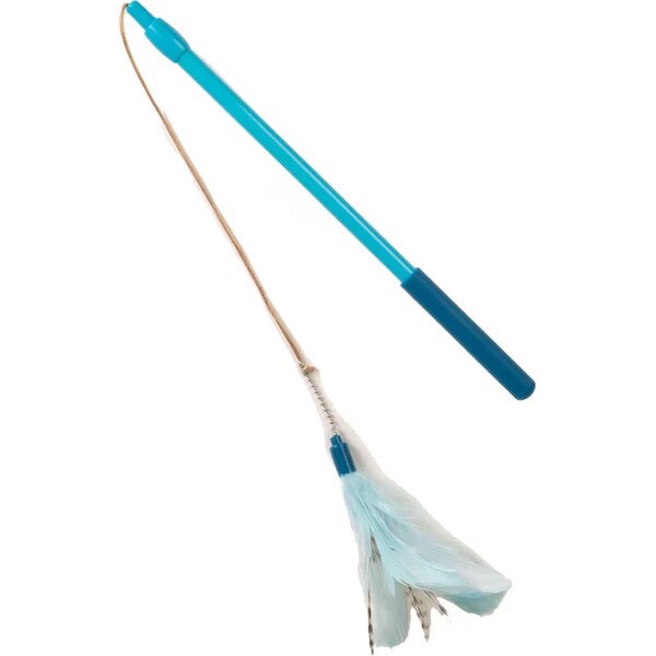 SmartyKat - Frisky Flyer Feather Wand Cat Toy | thatpetplace.com