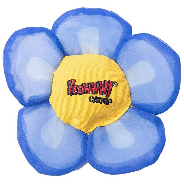 Yeowww - Blue Daisy Cat Toy | thatpetplace.com