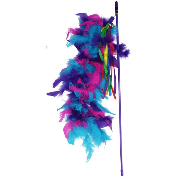 Multipet - Feather Dangler Cat Wand | thatpetplace.com